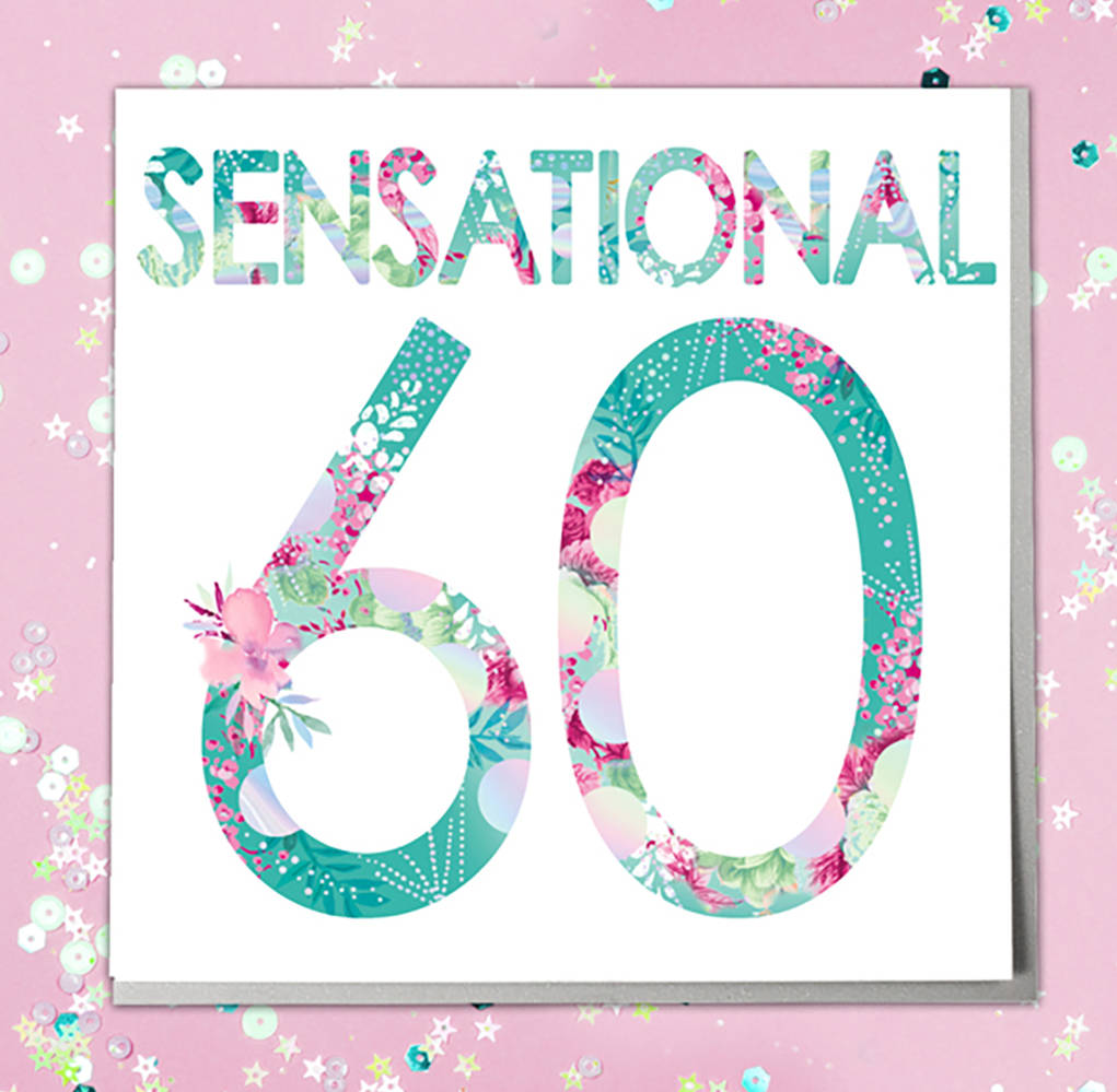 60th Birthday Card By Lola Design Ltd Notonthehighstreet