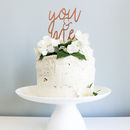 Personalised Wedding Cake Topper By Fira Studio | notonthehighstreet.com