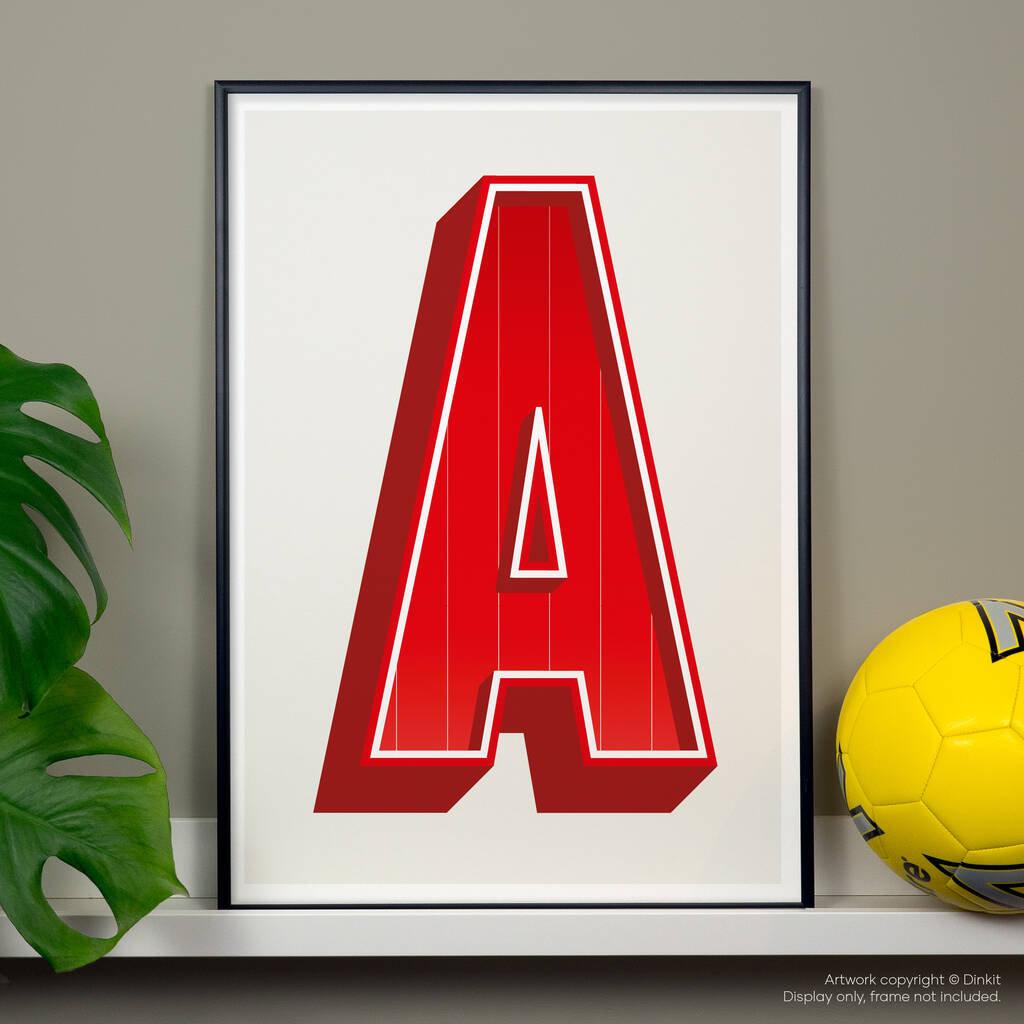 Liverpool Football Alphabet Typography Prints By Dinkit ...