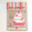 Wedding Cake Wedding Day Card, Cut Out And Keep By Little Silverleaf ...