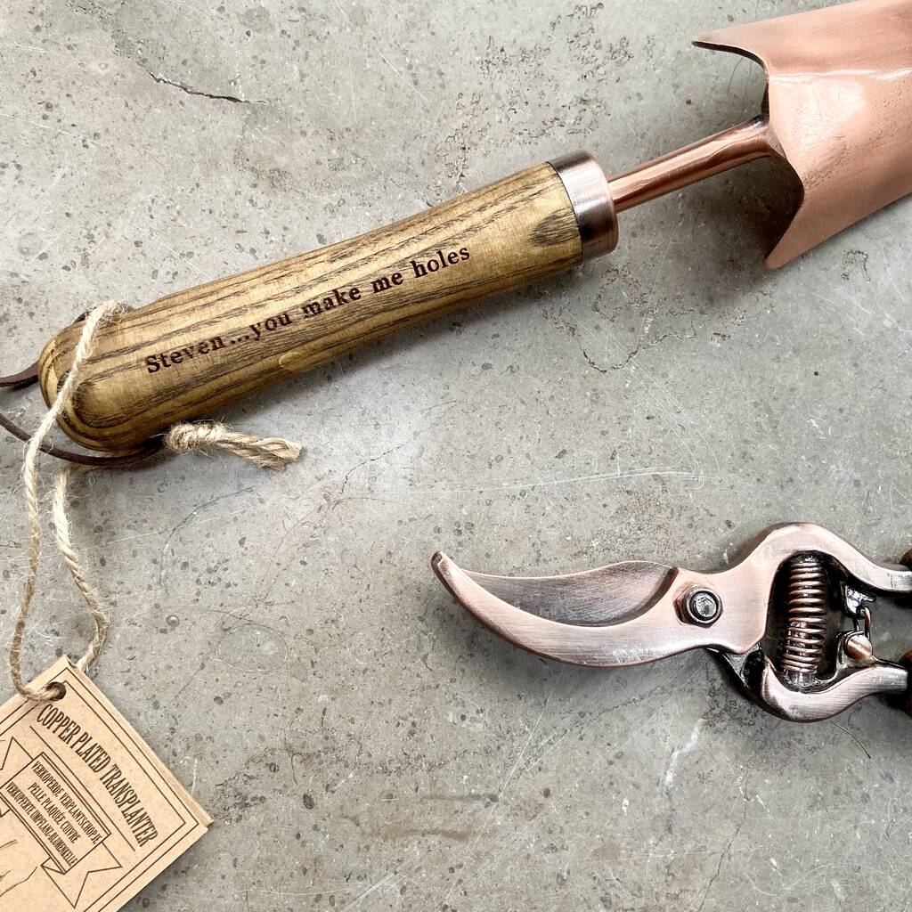 Personalisable Copper Trowel By Idyll Home | notonthehighstreet.com