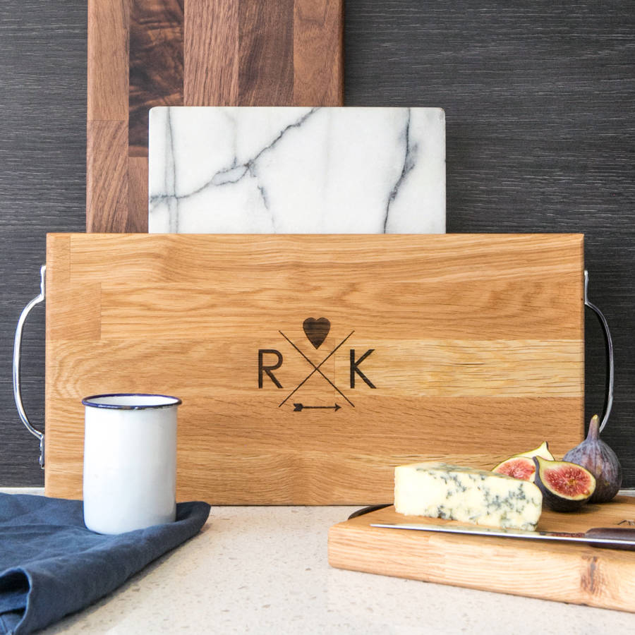 personalised large wooden serving board by dust and things ...