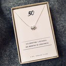 30th Birthday Silver Necklace By Wue | notonthehighstreet.com