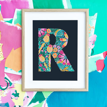 Letter R Original Artwork By Jessica Graham | notonthehighstreet.com