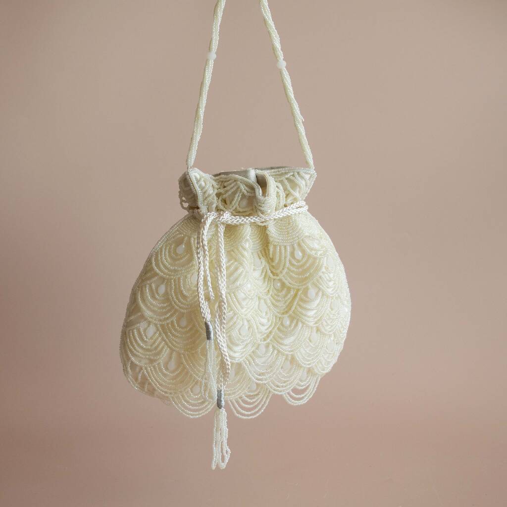 Leyana Potli Bag Off White By Atiya Choudhury