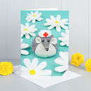 Felt Mouse Get Well Soon Greeting Card By Yellow Rose Design ...