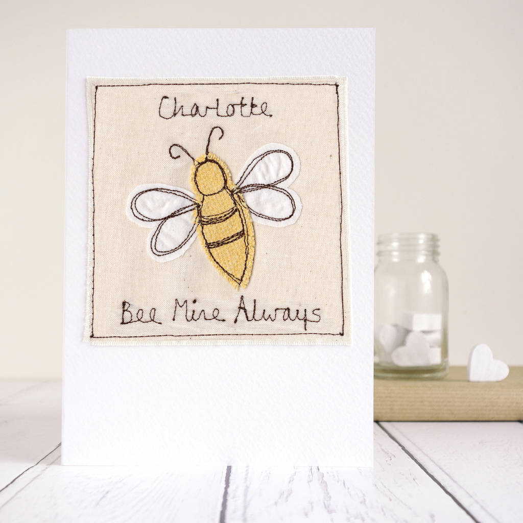 personalised bumble bee card by milly and pip | notonthehighstreet.com