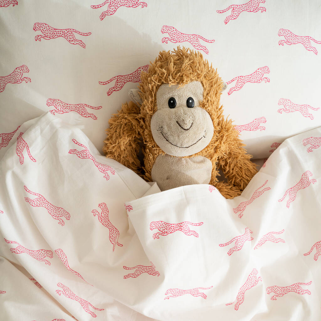 Pink Cheetah Bedding Set By LivvyB
