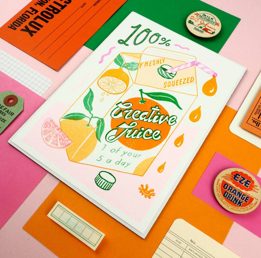 A5 Creative Juice Risograph By Jacqueline Colley | notonthehighstreet.com