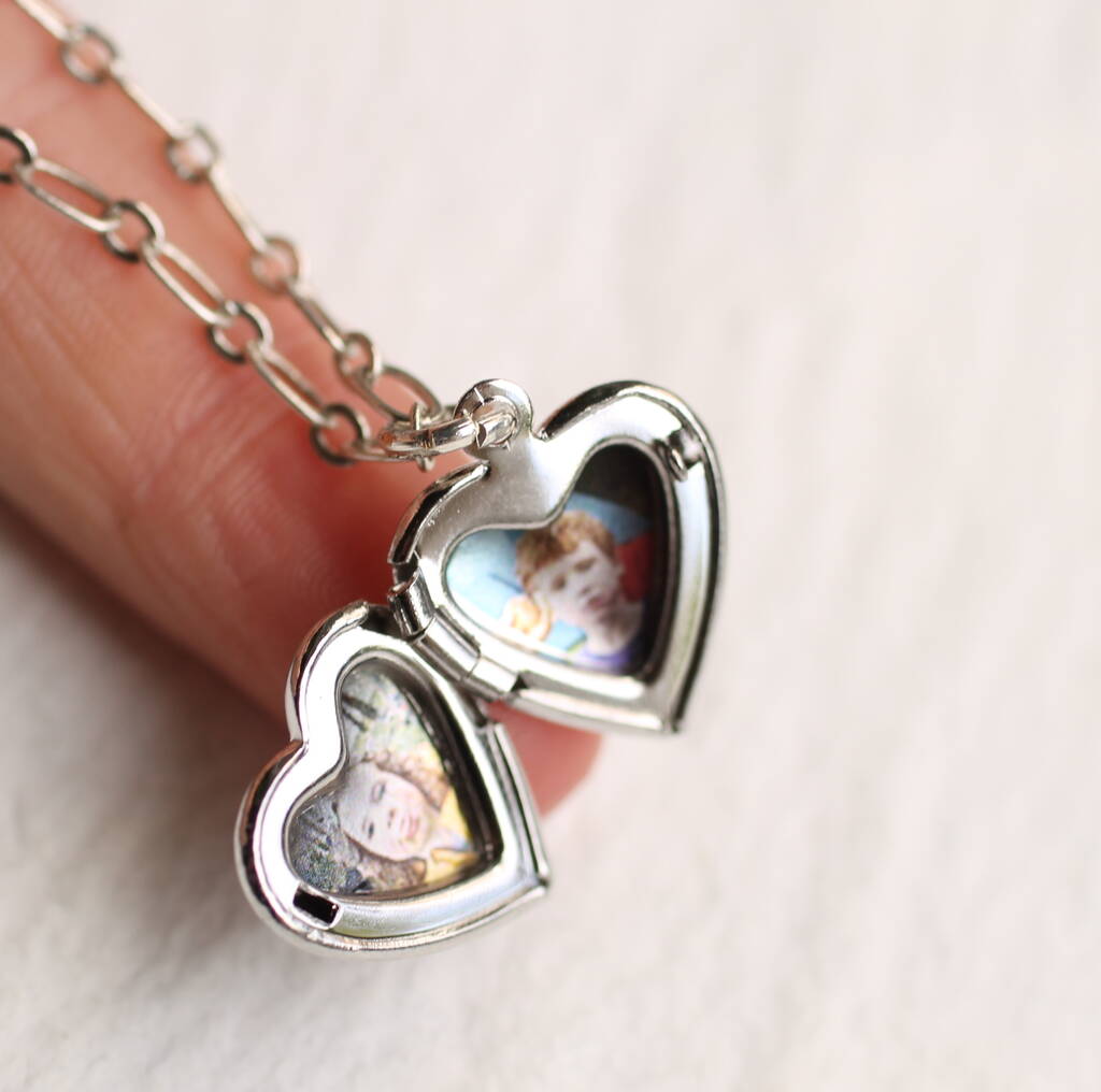 Tiny Miniature Silver Heart Locket By Silk Purse, Sow's Ear ...
