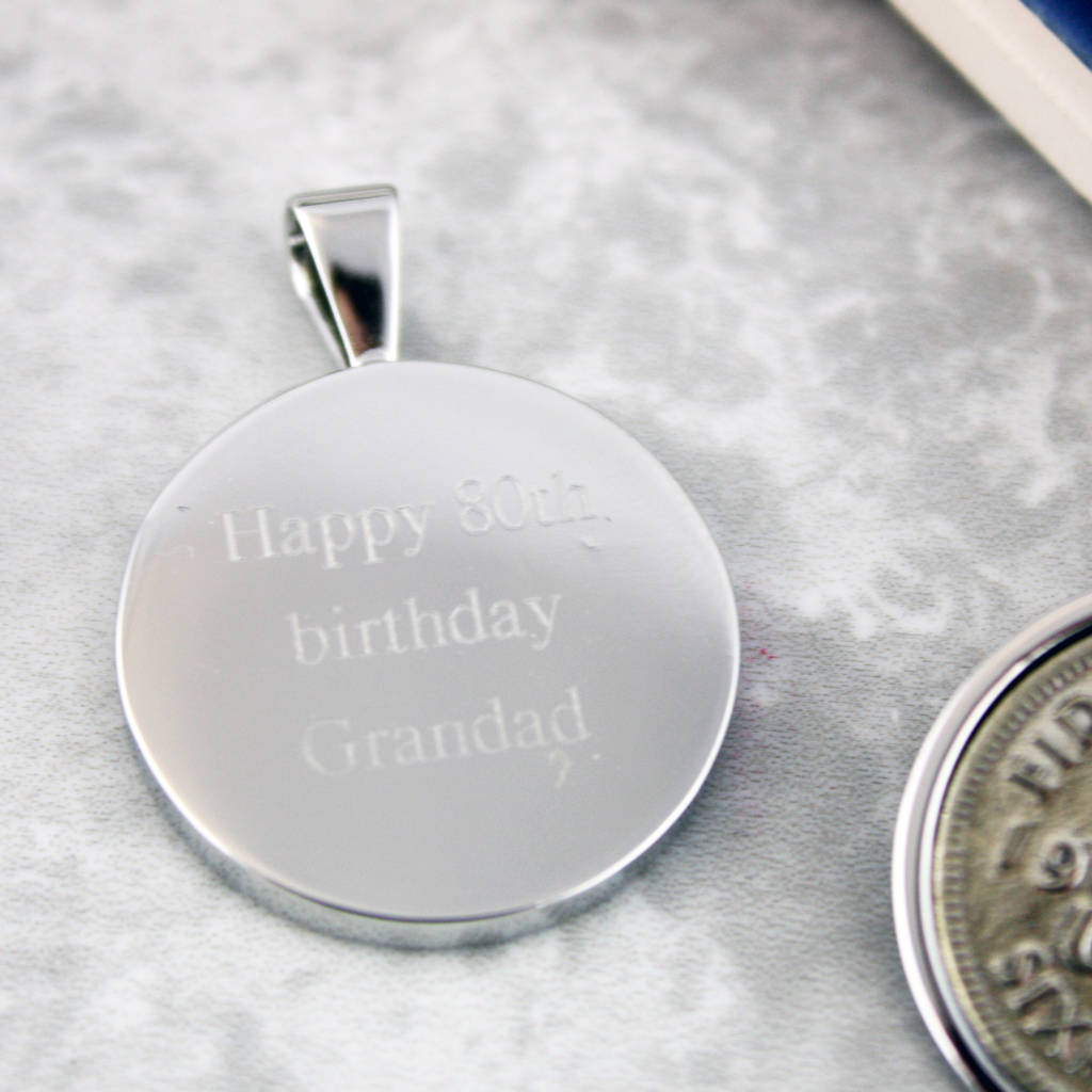 80th Birthday Sixpence Coin Keyring By Ellie Ellie | notonthehighstreet.com