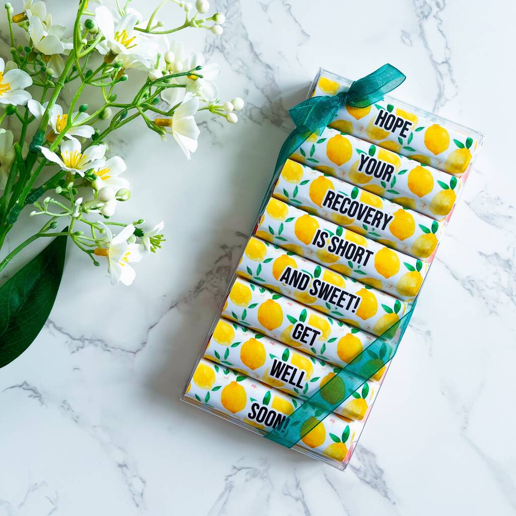 Personalised Get Well Soon Chocolate By My Personalised Sweets ...