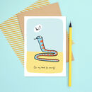 Saying Hi Funny Card By Sarah Ray | notonthehighstreet.com