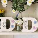 Personalised Father's Day D For Dad Grey Letter Gift By Craft Heaven ...
