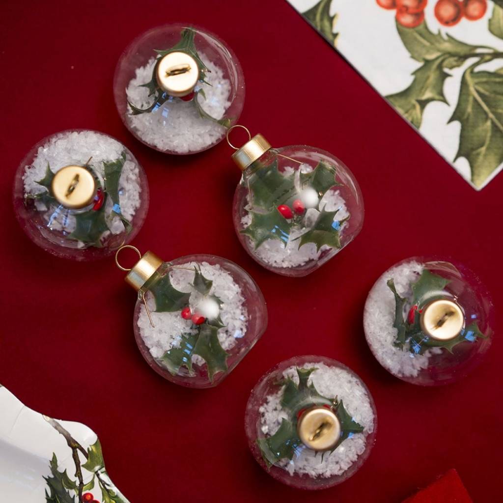 Christmas Bauble Placecard Holders By Bunting Barrow 