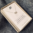 30th Birthday Silver Necklace By Wue | notonthehighstreet.com