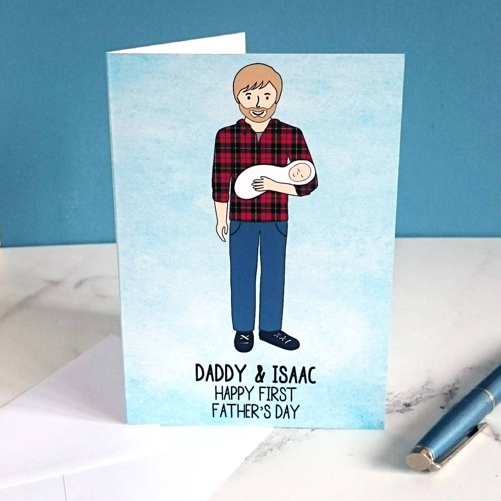 new baby father's day card by nickynackynoo | notonthehighstreet.com