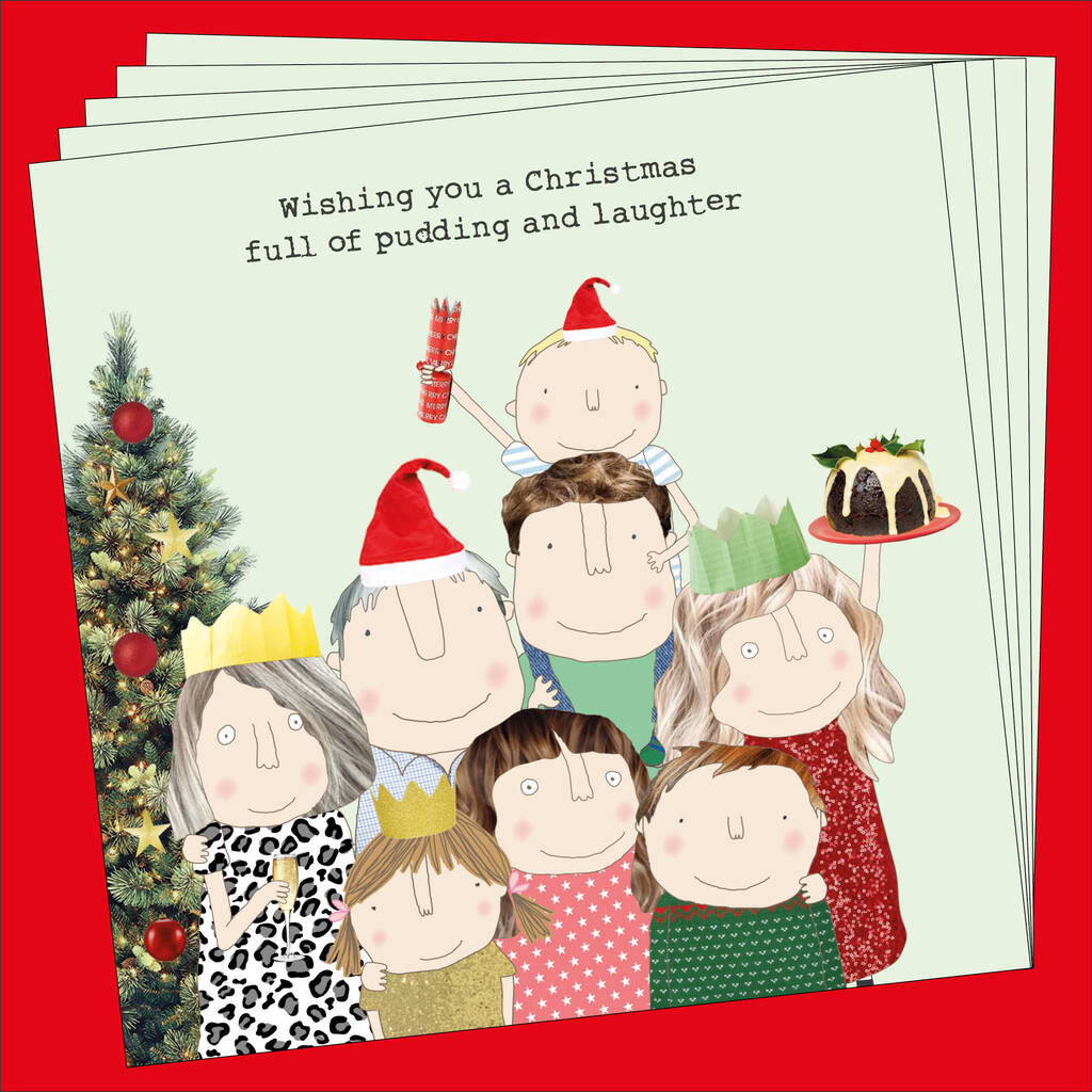 Pud And Laughter Charity Christmas Card Pack By Rosie Made A Thing