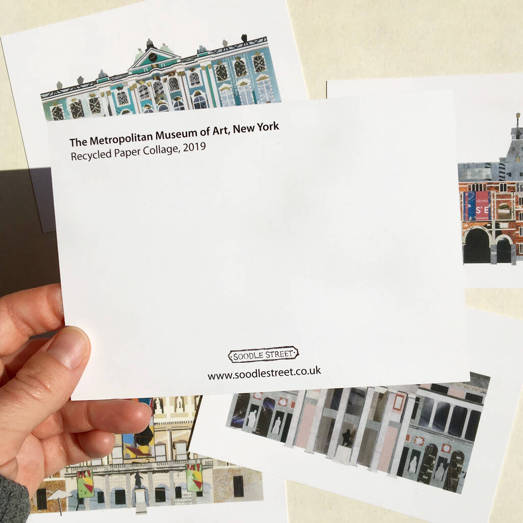 Set Of Five Art Gallery Postcards By Soodle Street | notonthehighstreet.com