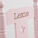 Personalised Pink Star Children's Rocking Chair By My 1st Years ...