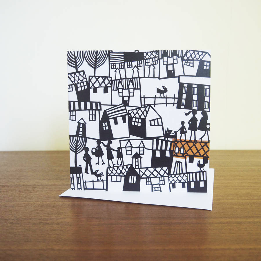 printed papercut cards set one by caroline rees | notonthehighstreet.com