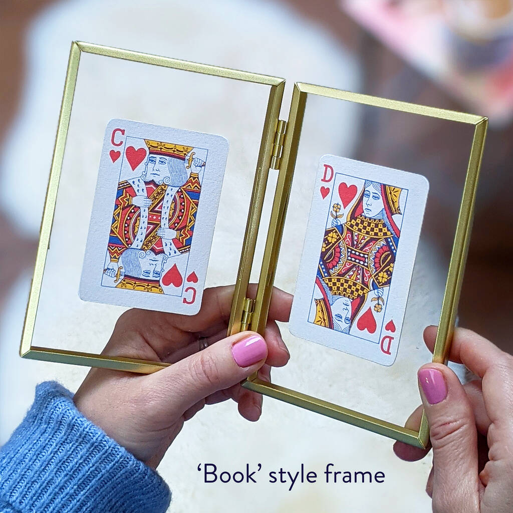 Personalised Couple's Hearts Playing Card Gift Set By Hands & Hearts ...