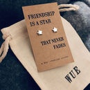 Friendship Star Silver Stud Earrings By Wue | notonthehighstreet.com