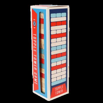 Mini Wooden Topple Tower By Heliotique | notonthehighstreet.com