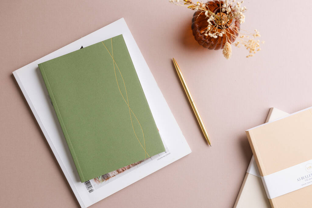A5 Bullet Journal Notebook Mid Green By LSW London | notonthehighstreet.com