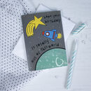 Happy Birthday Space Rocket Card By Nelly's Treasures ...