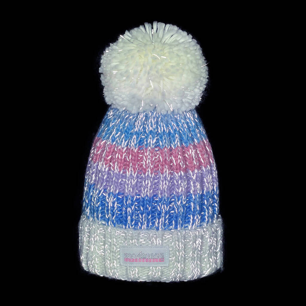 Gradient Northern Lights Reflective Super Bobble Hat By SuperBobble
