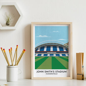 'My Football Stadium' Custom Illustrated Print Gift By Turf Football ...