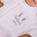 Embroidered Baby Bunny Rabbit Onesie By Sparks And Daughters ...