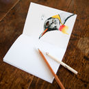 Inky Penguin Notebook By Kate Moby | notonthehighstreet.com