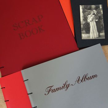 personalised leather scrapbook by artbox | notonthehighstreet.com