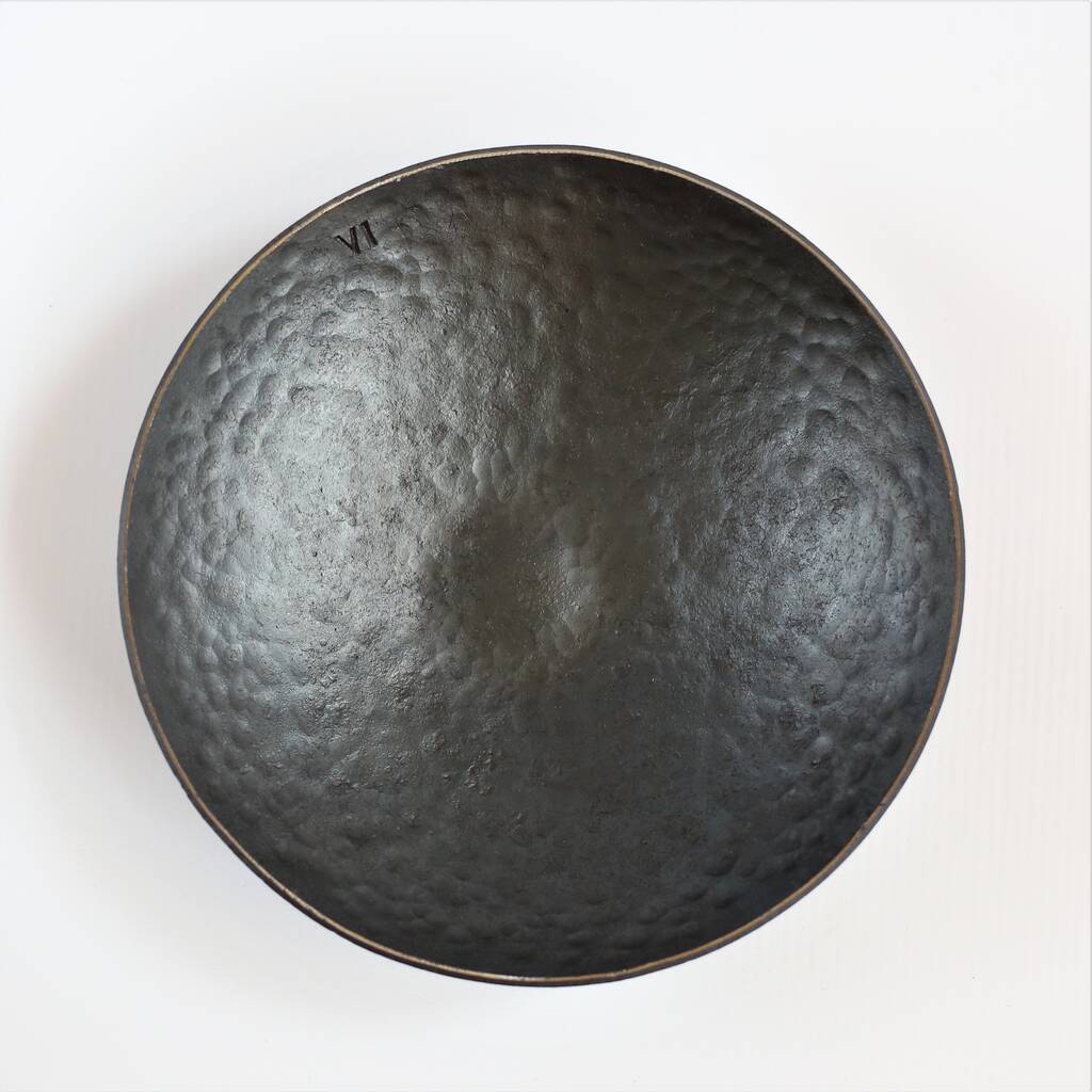 Large Hammered Iron Bowl 6th Anniversary Gift By Coach House Forge ...
