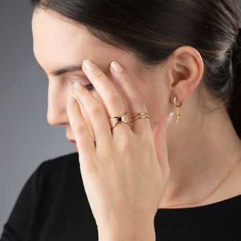Double Band Adjustable Ring By Scream Pretty | notonthehighstreet.com