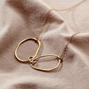 Fine Organic Personalised Interlinking Hoops Necklace By Posh Totty ...