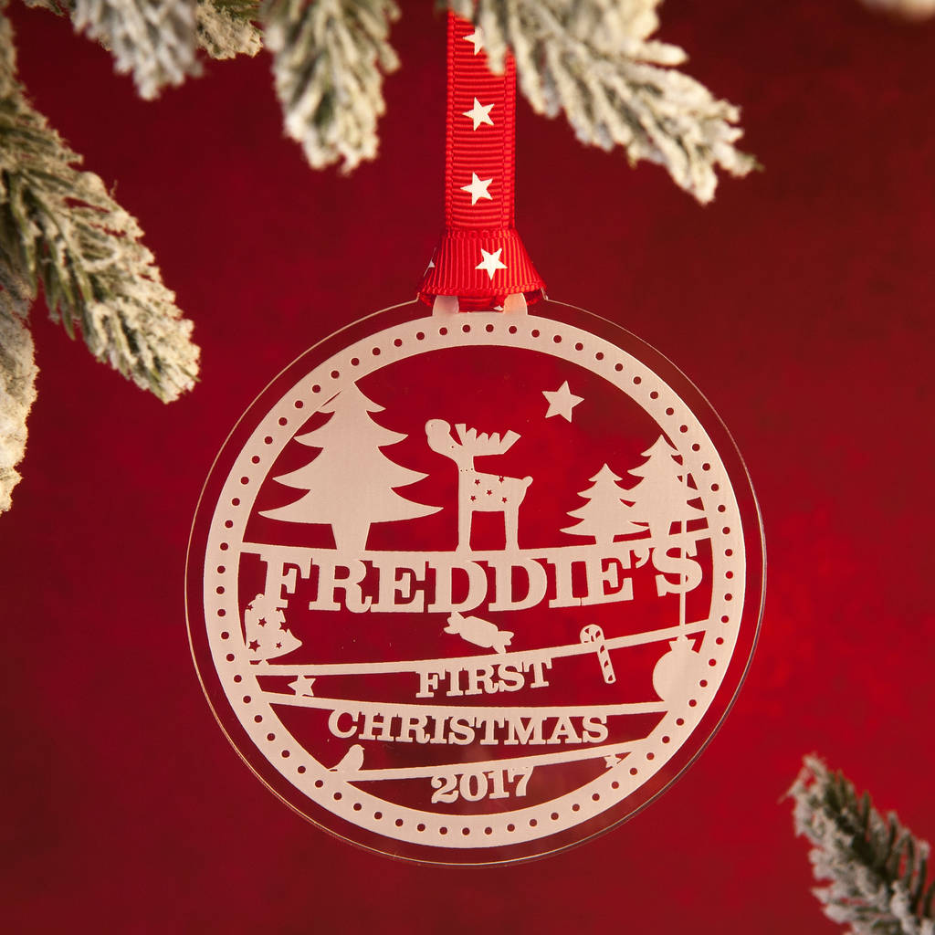 Personalised Baby's First Christmas Bauble By Aliroo ...