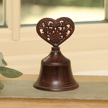 6th Anniversary Cast Iron Heart Bell By Dibor | notonthehighstreet.com