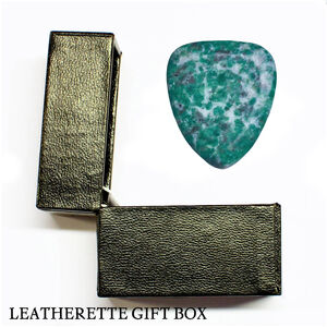 China Jade Guitar Pick / Plectrum In A Gift Box By Timber Tones