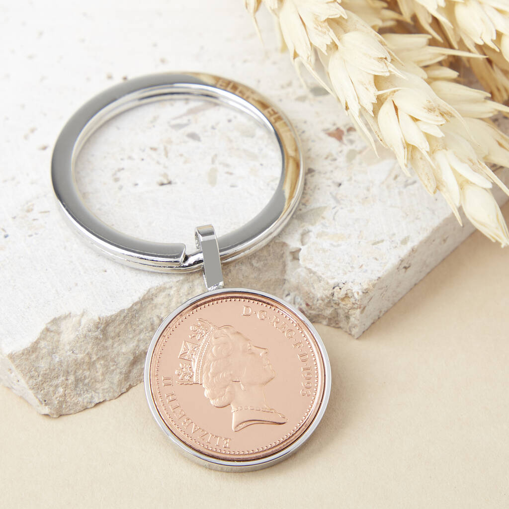 30th Birthday 1993 Penny Coin Keyring By Ellie Ellie ...
