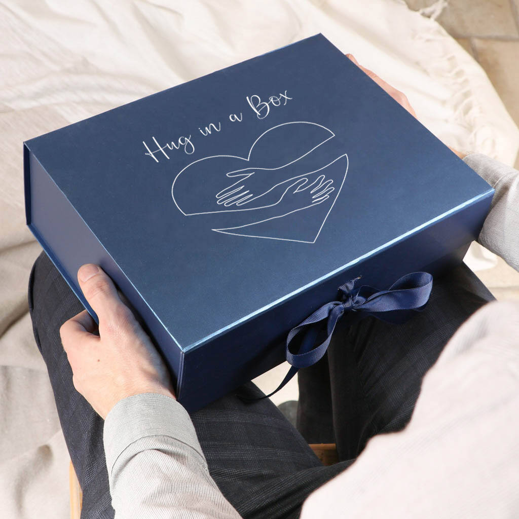 hug in a box personalised message box by dibor | notonthehighstreet.com