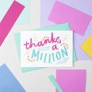'thanks a million' card by jane katherine houghton designs ...