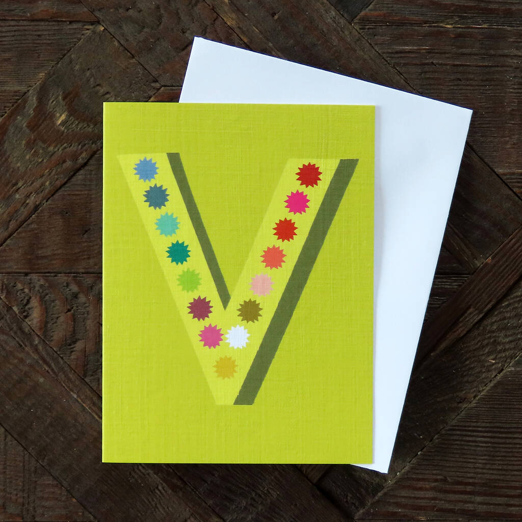 Mini V Alphabet Card By Kali Stileman Publishing