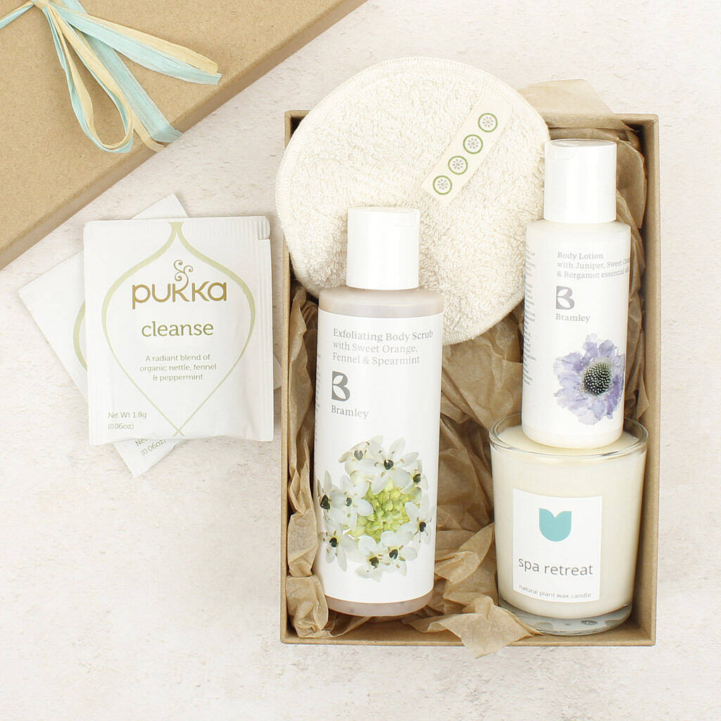 Home Spa Natural Gift Set By Green Tulip | notonthehighstreet.com