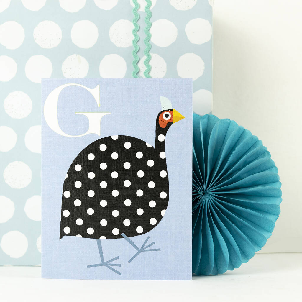 Mini G For Guinea Fowl Card By Kali Stileman Publishing