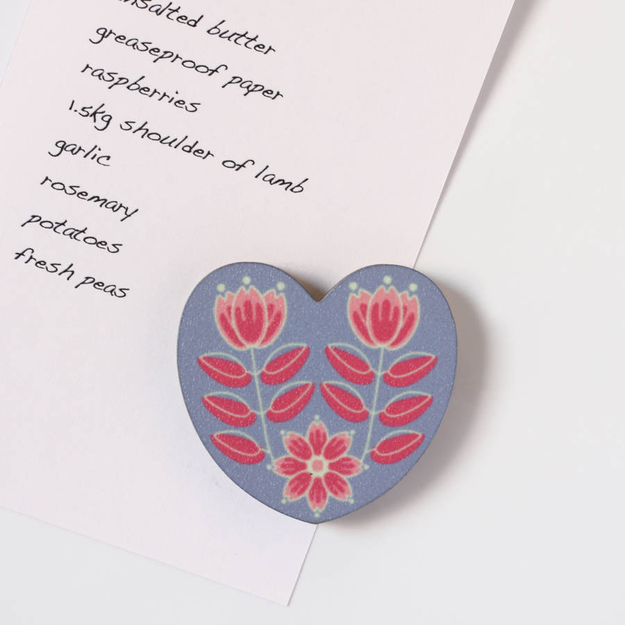 heart shaped fridge magnet by beyond the fridge | notonthehighstreet.com