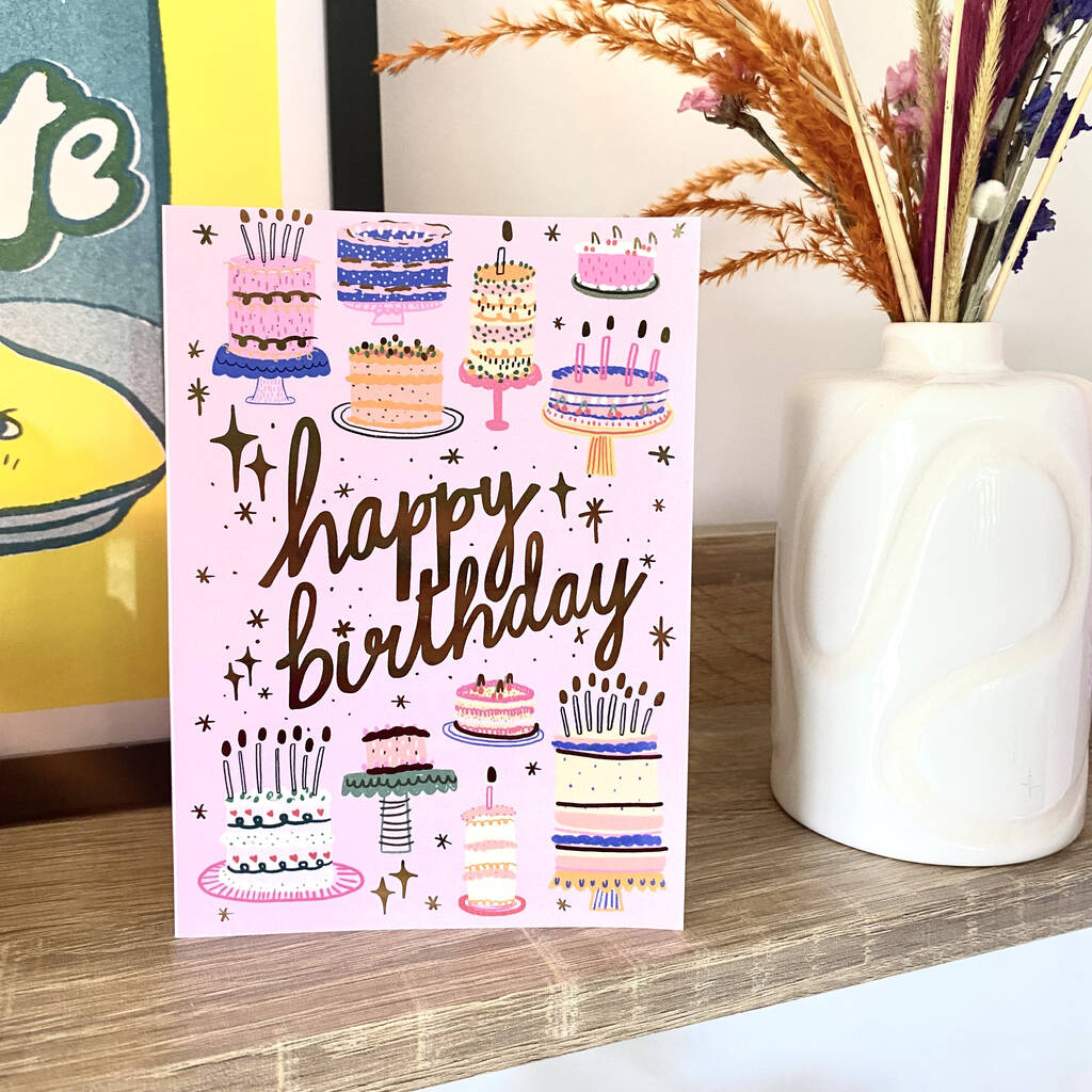 Happy Birthday Greeting Card By Kerrie Illustrates | notonthehighstreet.com