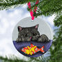 Sneaky Cat Ceramic Christmas Tree Decoration By Fawn & Thistle ...
